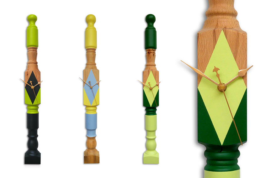 unique clock made of upcycled | recycled | repurposed | reclaime ...